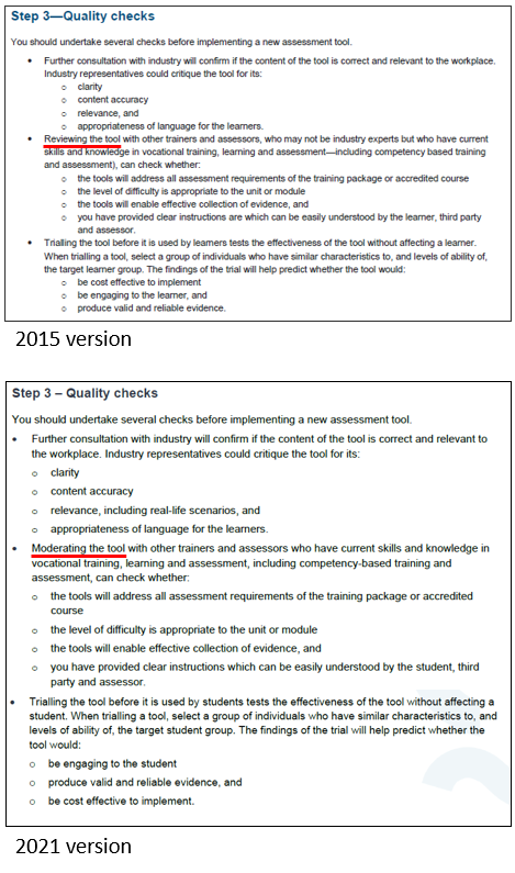 Guide to developing assessment tools – On Target Work Skills