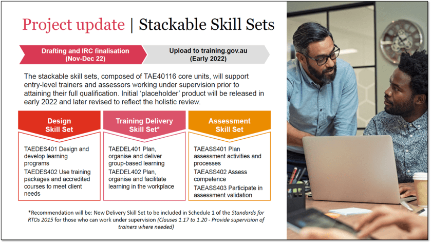 ‘Stackable’ skill sets and the TAE Training Package – On Target Work Skills