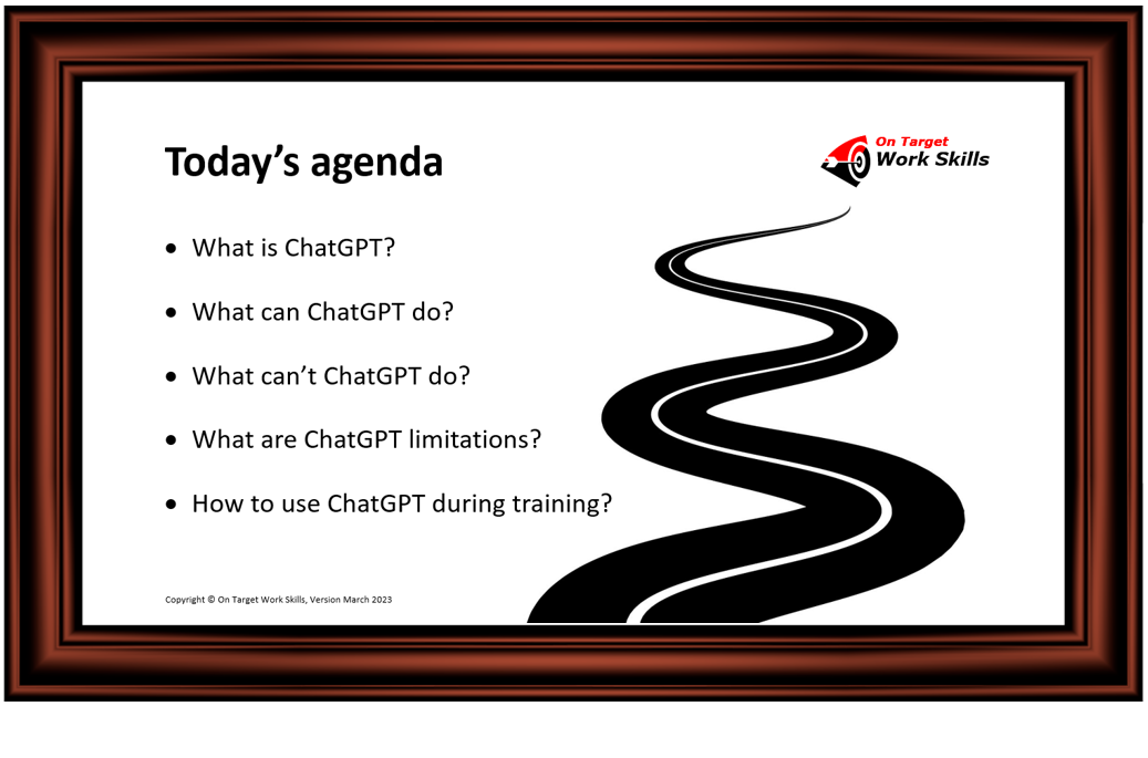 Sneak preview of webinar about ChatGPT and how to use it for training ...