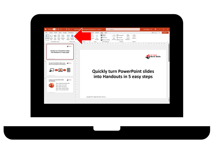 Quickly turn PowerPoint slides into Handouts in 5 easy steps – On ...